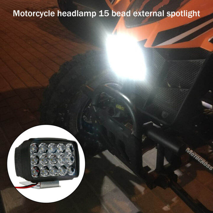 ไฟหน้ารถจักรยานยนต์จุดไฟ15 Led 1000lm Motos รถ Atv Utv สกูตเตอร์แสง