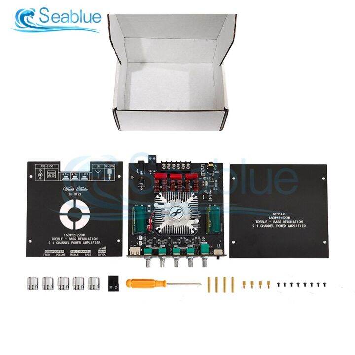 ZK-HT21/ZK-1602T 2.1 Channel TDA7498E Bluetooth Digital Power Amplifier ...