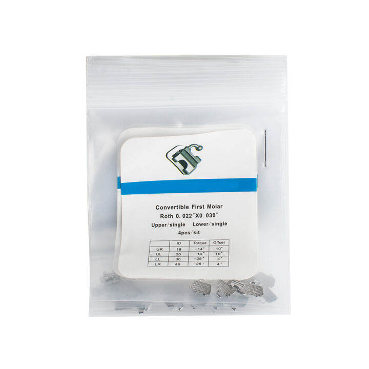 10bags Dental 022 1st Molar Bondable Buccal Tube Roth Convertible ...