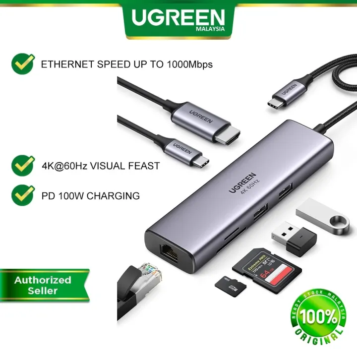 UGREEN USB C Hub 4K 60Hz HDMI Ethernet USB 3.0 Port PD 100W TF SD Card ... UGREEN USB C Hub 4K 60Hz HDMI Ethernet USB 3.0 Port PD 100W TF SD Card ...