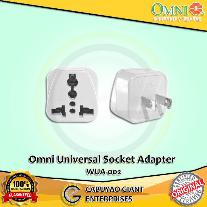 Omni Universal Socket Adapter 10A 250V WUA-002 | Lazada PH