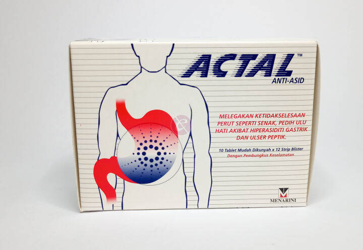 Actal Anti Acid Tabs (12x10s) | Lazada