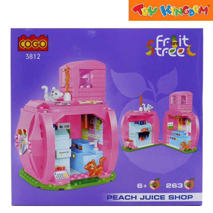 Cogo Fruit Tree Peach Juice Shop Building Blocks | Lazada PH