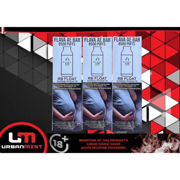 vape FLAVA x AEBAR 9000 Puffs / 8500 750mAh Rechargeable Original ...