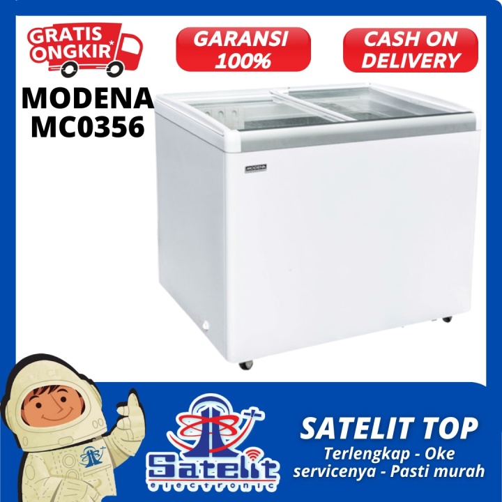 CHEST FREEZER / FREEZER BOX MODENA MC0356 | Lazada Indonesia