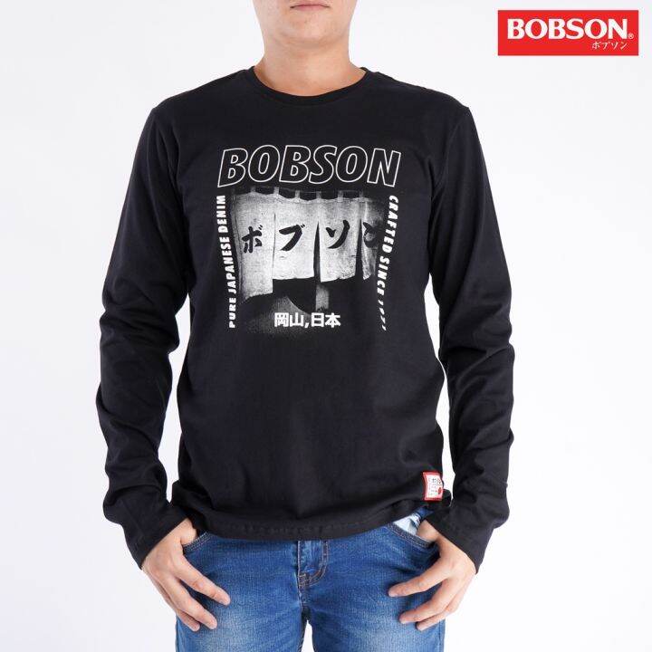 【New】 Bobson Men's Basic Tees Regular Fit 80557 (Black) | Lazada PH