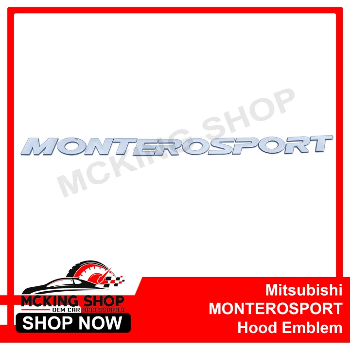 MONTEROSPORT Hood Emblem for Mitsubishi Montero (Chrome) | Lazada PH