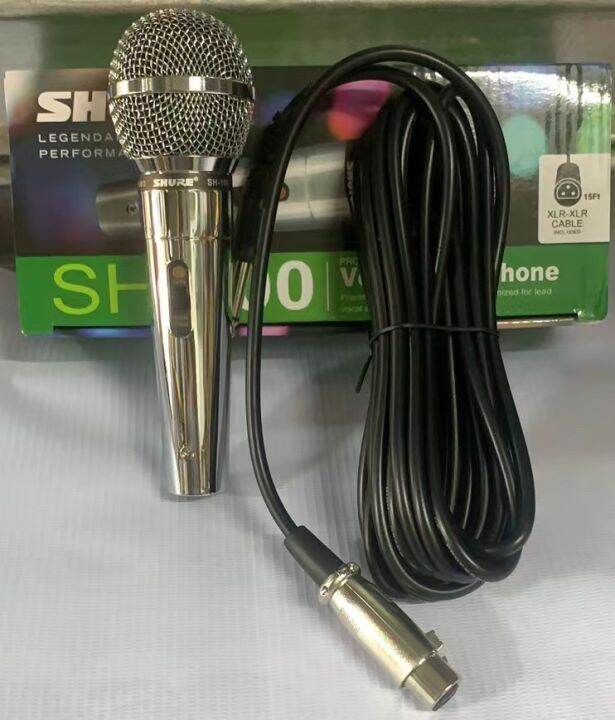 Shure Karaoke SH-100 High-End Dynamic Wired Microphone With Mic Foam | Lazada PH