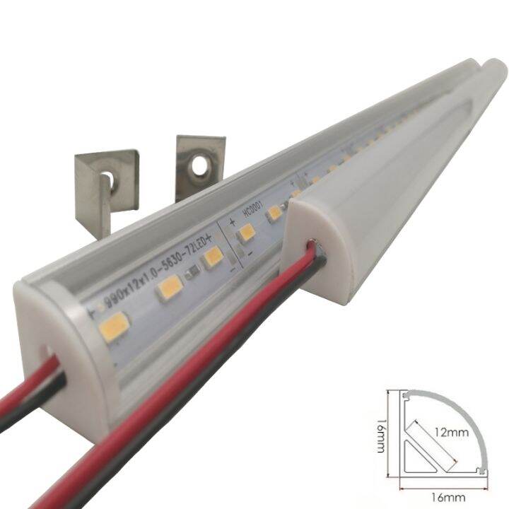 Wall Corner LED Bar Light DC 12V 50cm SMD 5730 Rigid LED Strip Light 45 ...