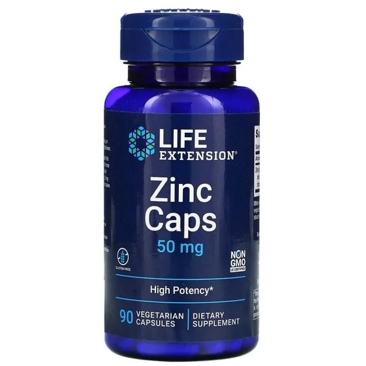 Zinc Caps as OptiZinc High Potency, 50 mg, 90 Vegetarian Capsules ...