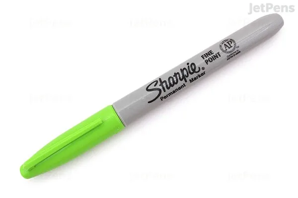 Sharpie Permanent Marker Lime Fine Point | Lazada