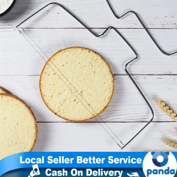 【Fast Delivery】Stainless Steel Slicer Adjustable 2-Wire Cake Leveler ...