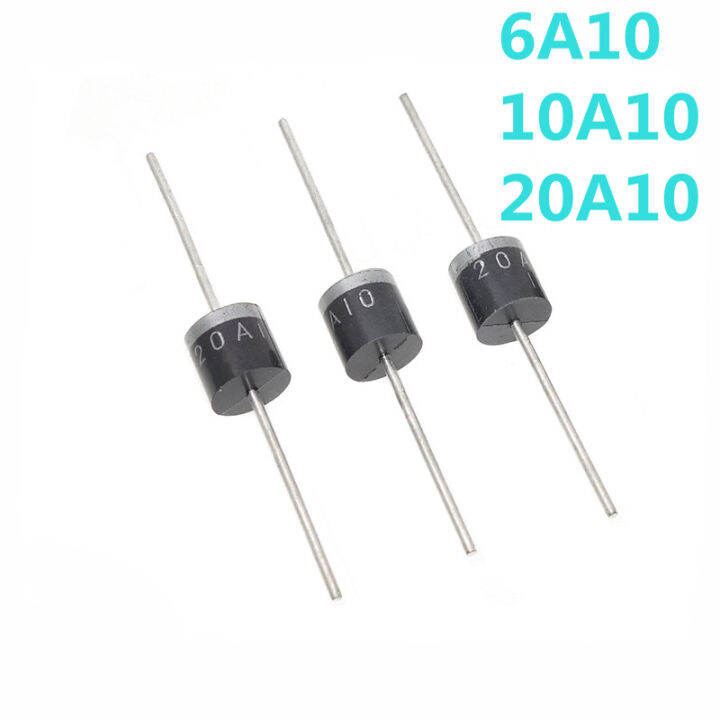 10Pcs 6A10 10A10 20A10ซิลิคอนแอมป์วงจรเรียงกระแสไดโอด Diode 1000V R-6 6A 10A 20A | Lazada.co.th