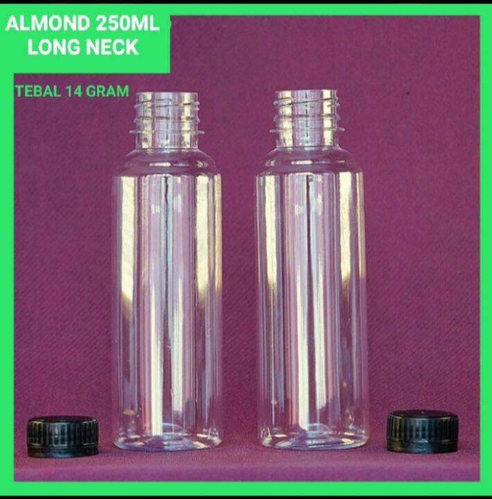 ( GET 100 PCS ) Botol Plastik Almond Ukuran 250ml | Lazada Indonesia