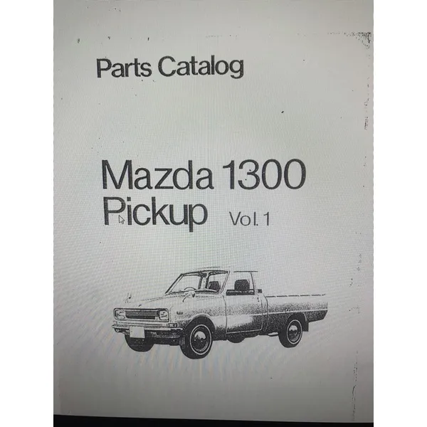 MAZDA 1300 Pickup คู่มือซ่อม 248 หน้า | Lazada.co.th