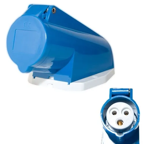 MENNEKES รหัสสินค้า 1369 ปลั๊กตัวเมียติดผนัง เข้าสายด้านบน (2P+E) 32A ...