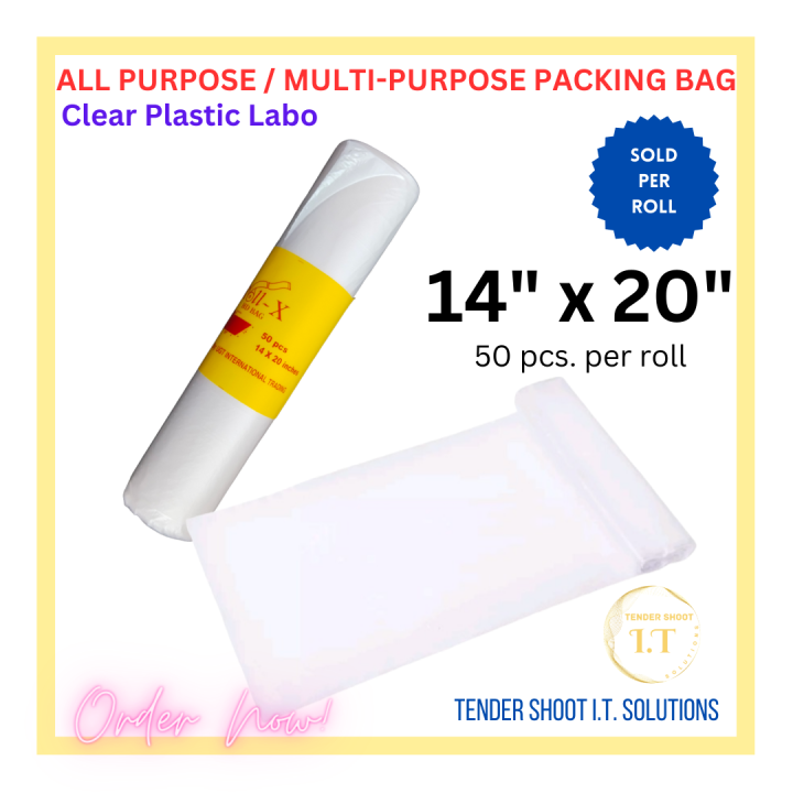 All-Purpose / Multi-Purpose Packing Bag CLEAR LABO Plastic Labo | Lazada PH