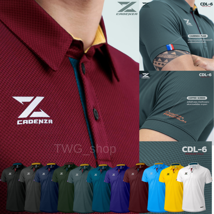 [TWG_Shop]ของแท้ 100% เสื้อโปโล CADENZA CDL-6 มีให้เลือก 11 สี /เสื้อคอปก/เสื้อทีม/เสื้อกีฬา ...
