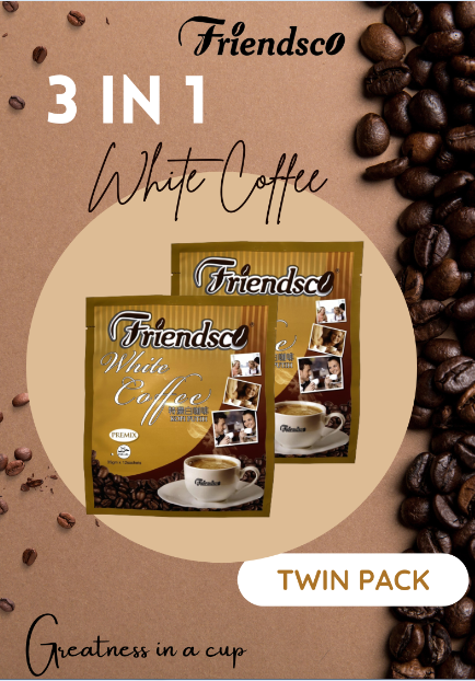 [Twin Pack] Friendsco White Coffee 2X12 sachets | Lazada