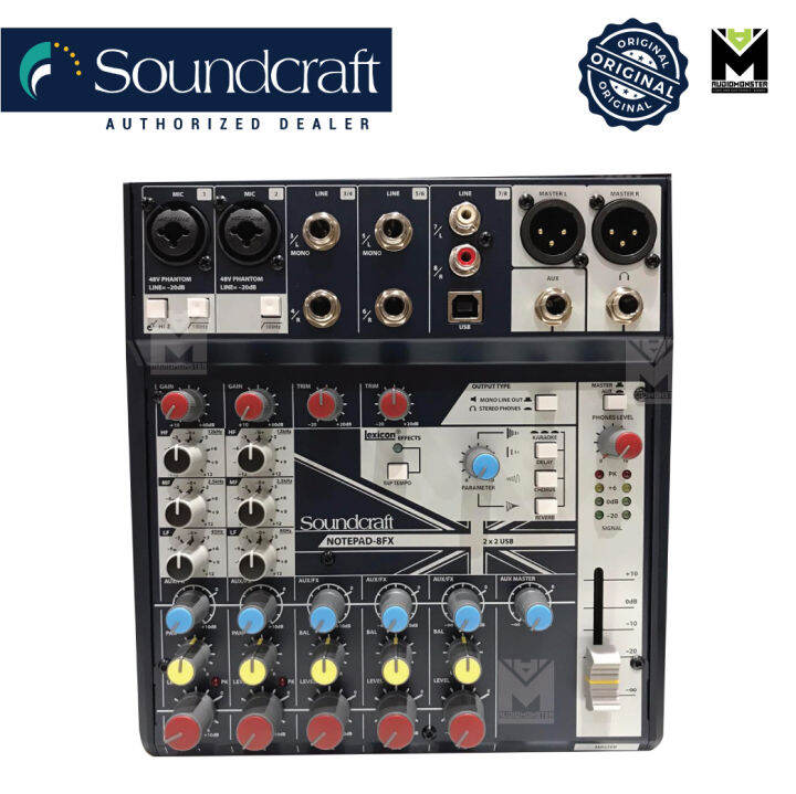 Soundcraft Notepad-8FX Mixer with Effects (Original) | Lazada PH