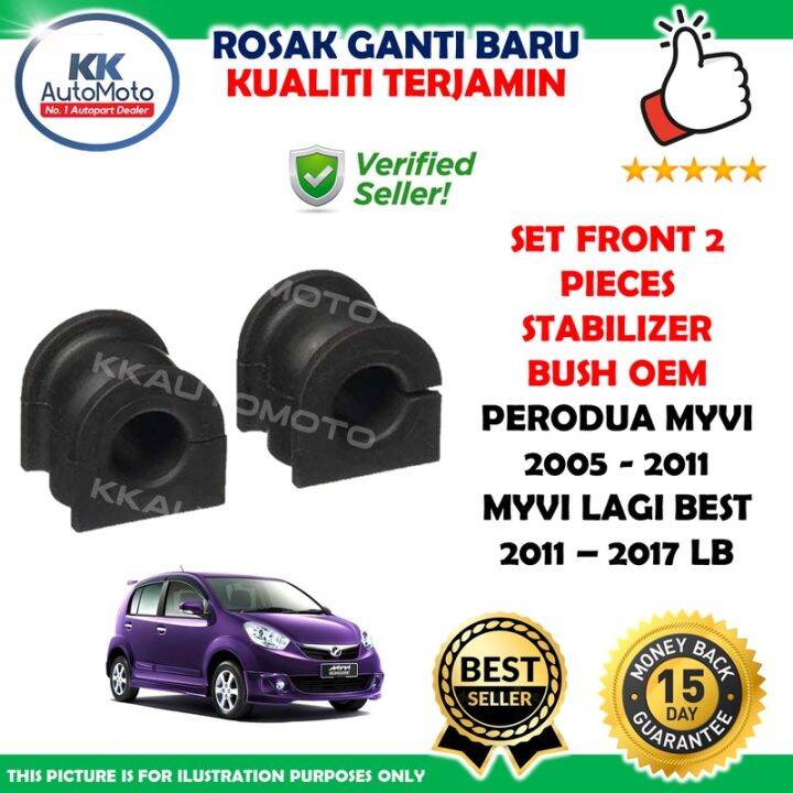 OEM Front Stabilizer Sway Bar Bush 2 Biji - Perodua Myvi 2005 - 2011 ...
