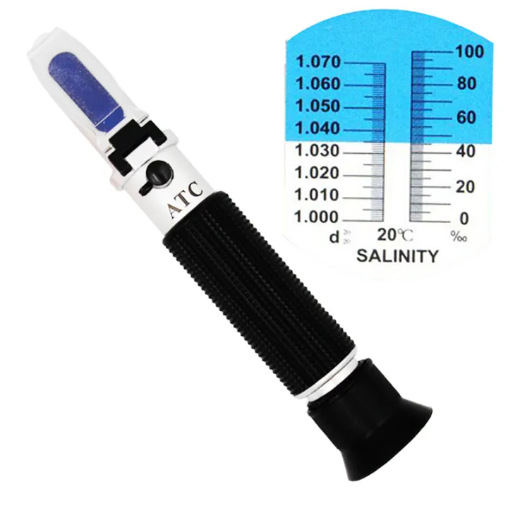 Salinity Refractometer 0-10% 1.000-1.070SG Optical Salometer For ...