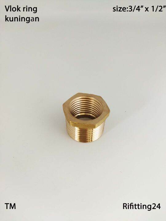 VLOK RING KUNINGAN(BUSHING)3/4 X 1/2 INCH | Lazada Indonesia