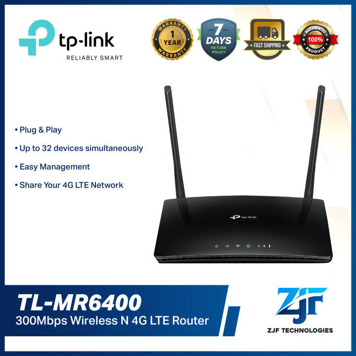 TP-Link TL-MR6400 300Mbps Wireless N 4G LTE Router | Wireless N router ...