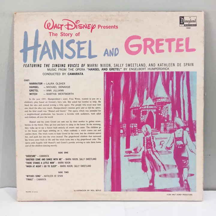 Various - Walt Disney Presents The Story Of Hansel And Gretel - Vinyl ...