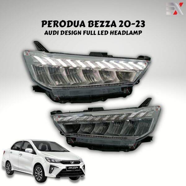 Perodua Bezza 20-23 -- LED HEADLAMP (Audi Design) | Lazada