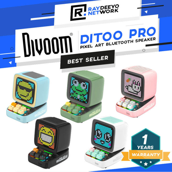 Divoom Ditoo PRO Pixel Art Bluetooth Speaker [Amazing Audio Quality ...