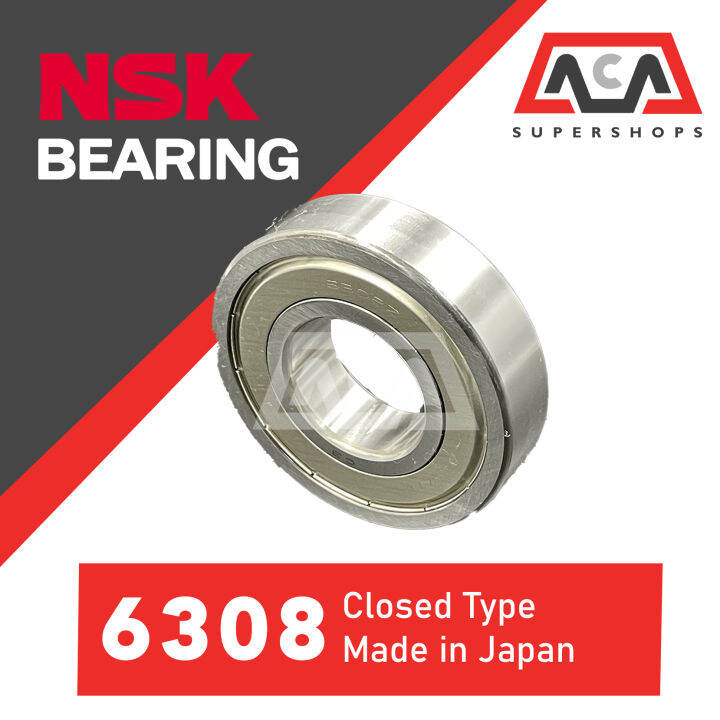 NSK Original Japan 6308 ZZ Bearing - Metal Shielded/ Closed type ...