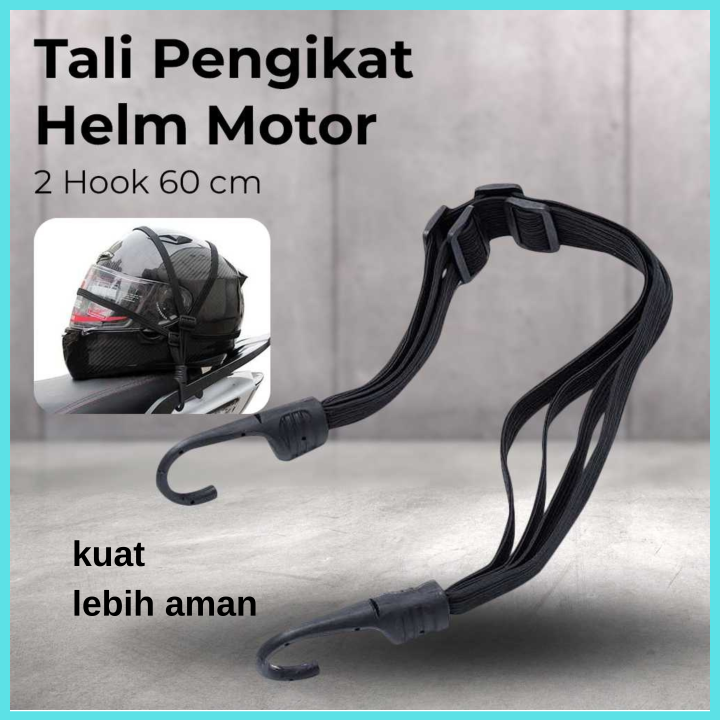 COD MOTOWOLF Tali Pengikat Helm Motor 2 Hook 60 cm WP01 / tali helm dimotor / pengikat helm ...
