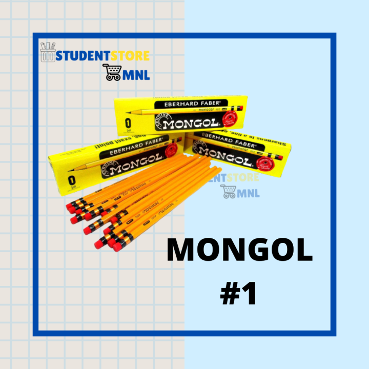 MONGOL Pencil (#1, #2) - 1 Box (12's) | Lazada PH