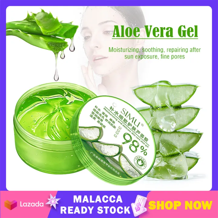 SIMU Aloe Vera Gel 98% Acne Face Skin Care Hand Body Aloe Vera Gel ...