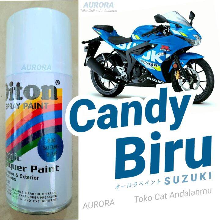 Diton Candy Tone Biru Suzuki Blue Candytone Transparan Candi Cendi ...