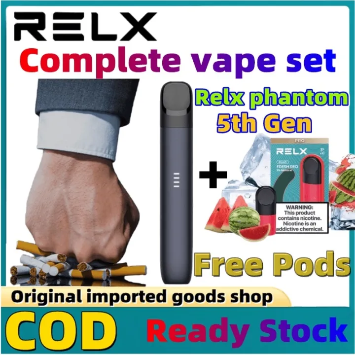 durable Relx phantom (5th Gen) Free juice vape smoke Compatible ...