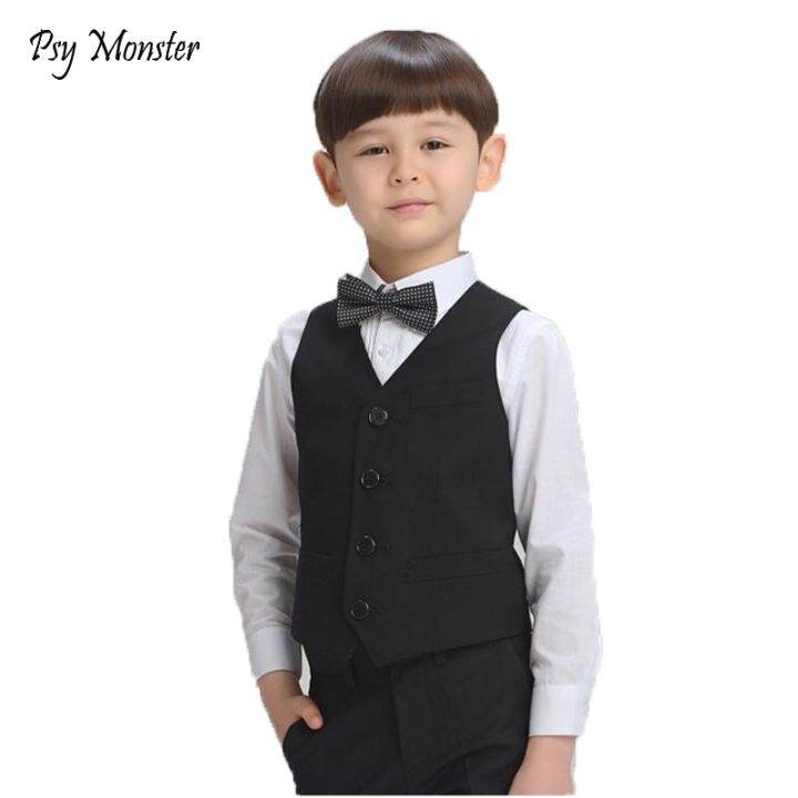【hot】 Boys Birthday Dress Prince Formal Vest Brand England Style Gentle ...