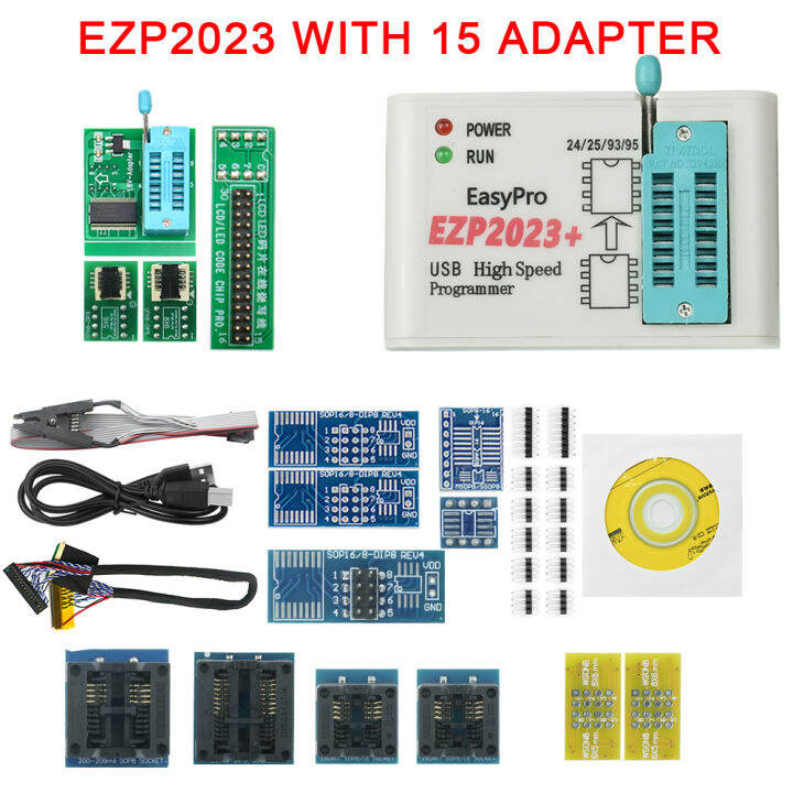 EZP 2023 support WIN7&8 64bit NEW EZP2023 high-speed USB SPI Programmer 24 25 93 95EEPROM 25 ...