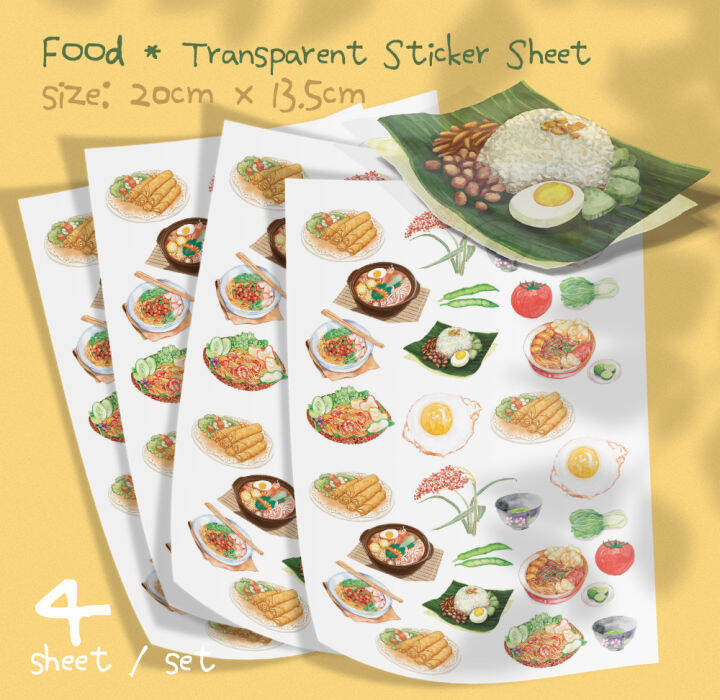 sticker nasi lemak street food sticker malaysia food sticker Laptop ...