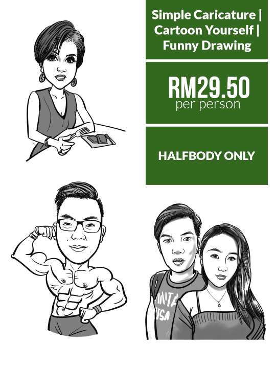 Caricature | Cartoon | Simple Sketch | Funny Drawing | Lukisan Kartun ...