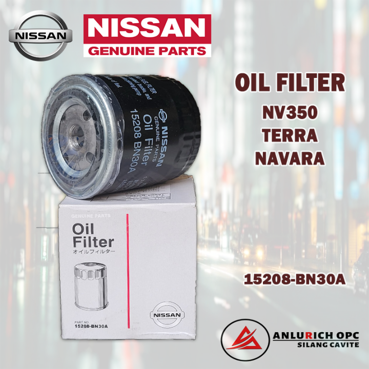 GENUINE NISSAN OIL FILTER FOR NAVARA / TERRA / NV350 15208-BN30A ...