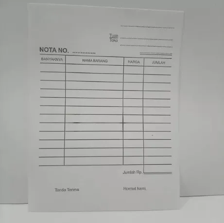 Nota Tulis | Nota Catatan | nota atas pembelian | kertas nota ...