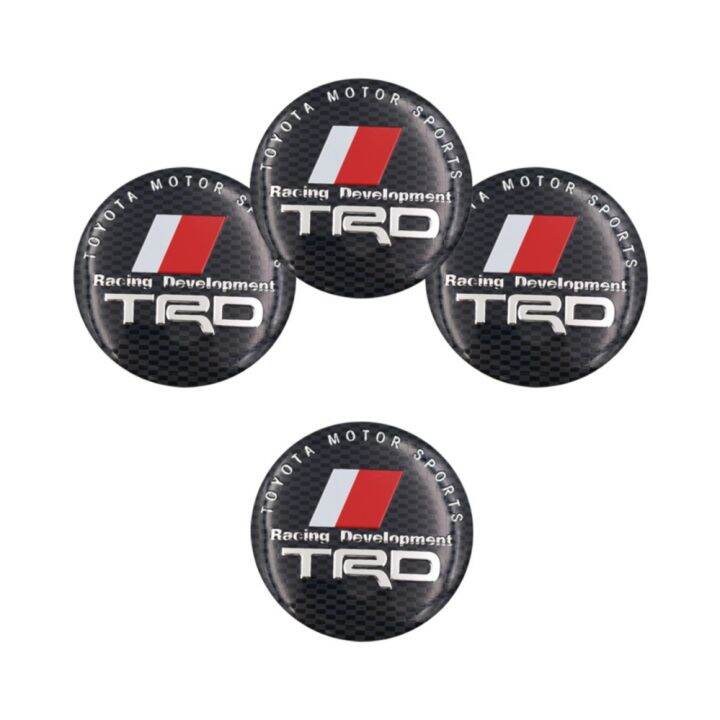 4pcs 56.5mm toyotas TRD sportivo wheel center hub cap badge dust cover ...