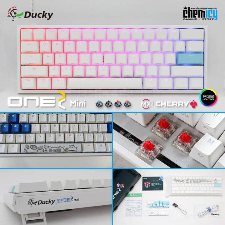 Ducky One 2 Mini RGB LED 60% Mechanical Gaming Keyboard - Pure White ...