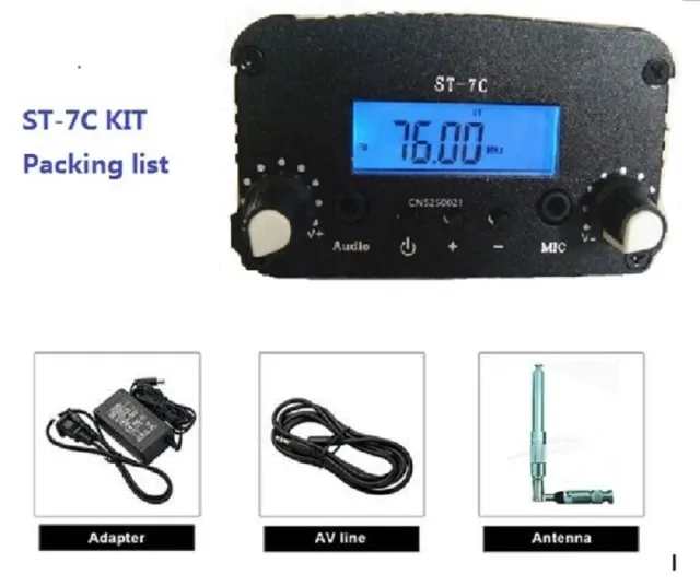 St-7C 7W/1W FM Stereo PLL Transmitter | Lazada.co.th