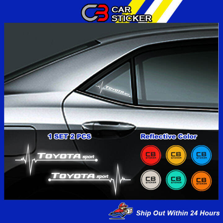 TOYOTA SPORT CAR STICKER / W501 | Lazada