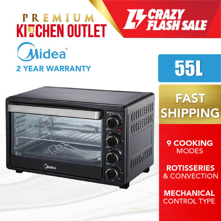Midea 55L Electric Oven Toaster MEO-55RCL-BK | Lazada