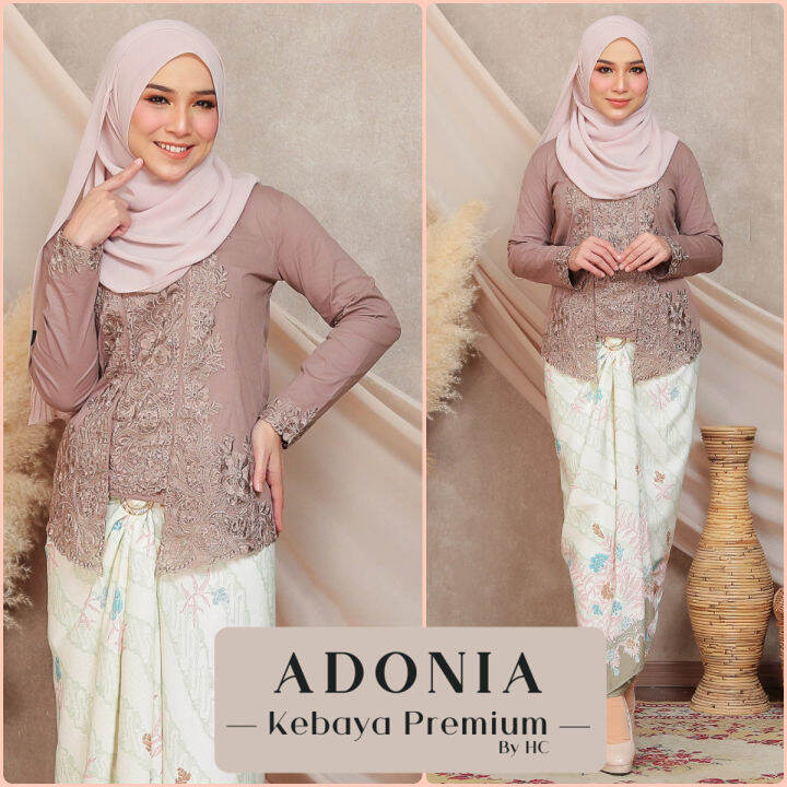 [ 1 Set ] Kebaya Kutu Bahru Blossom Set with Premium Dolby Batik Pario | Lazada