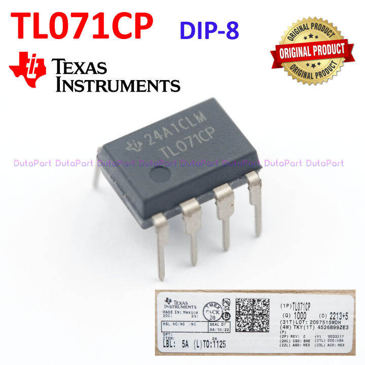 10 PCS TL071 TL071CP ORIGINAL TEXAS INSTRUMENTS TL 071 CP Op Amps JFET DIP-8 | Lazada Indonesia